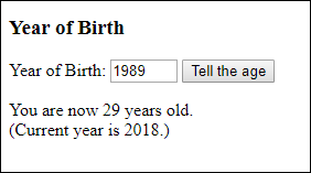 Solved Make a program that asks for the year of birth and | Chegg.com